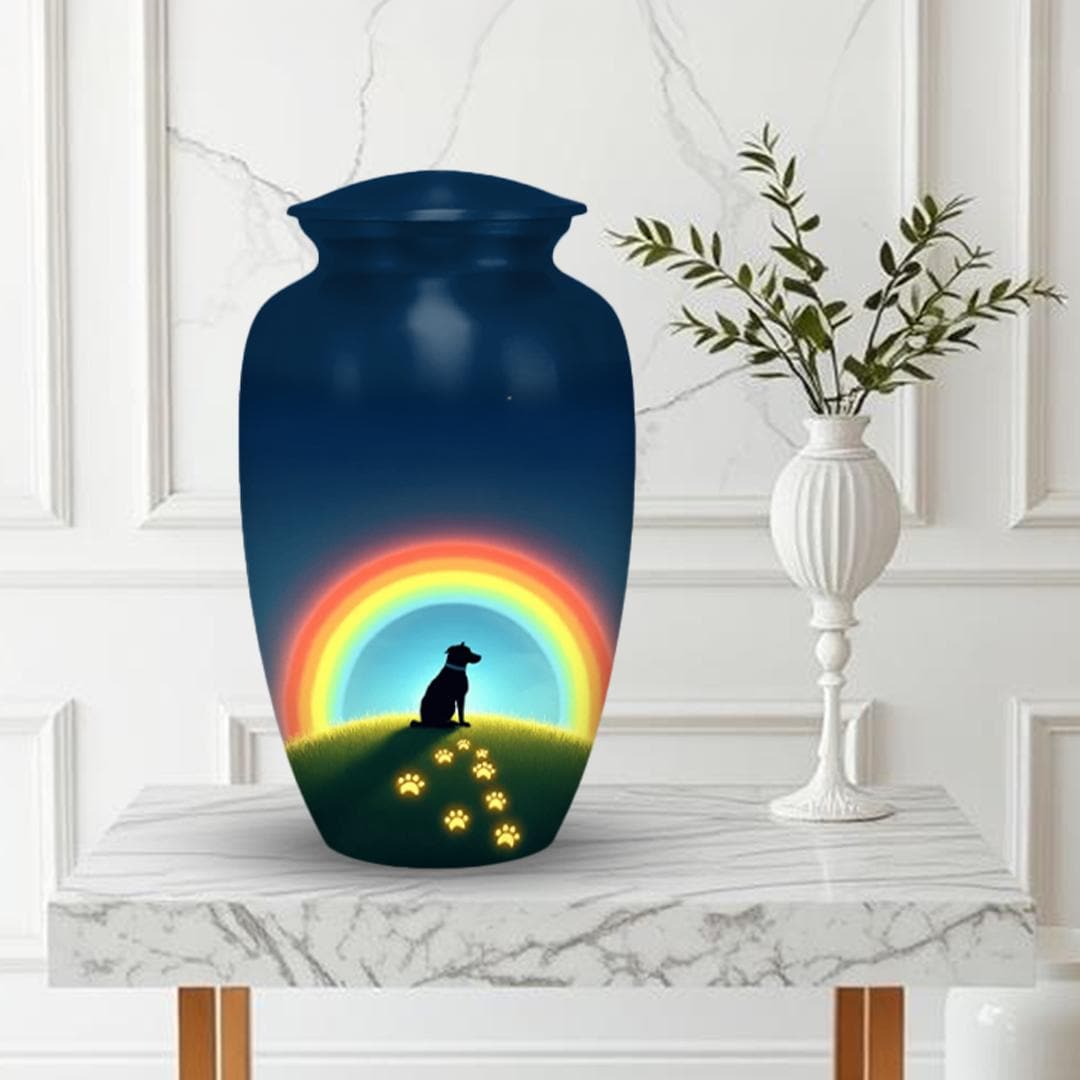 Rainbow Bridge Dog Urn for Ashes – Pet Loss Memorial Ashes Keepsake ...