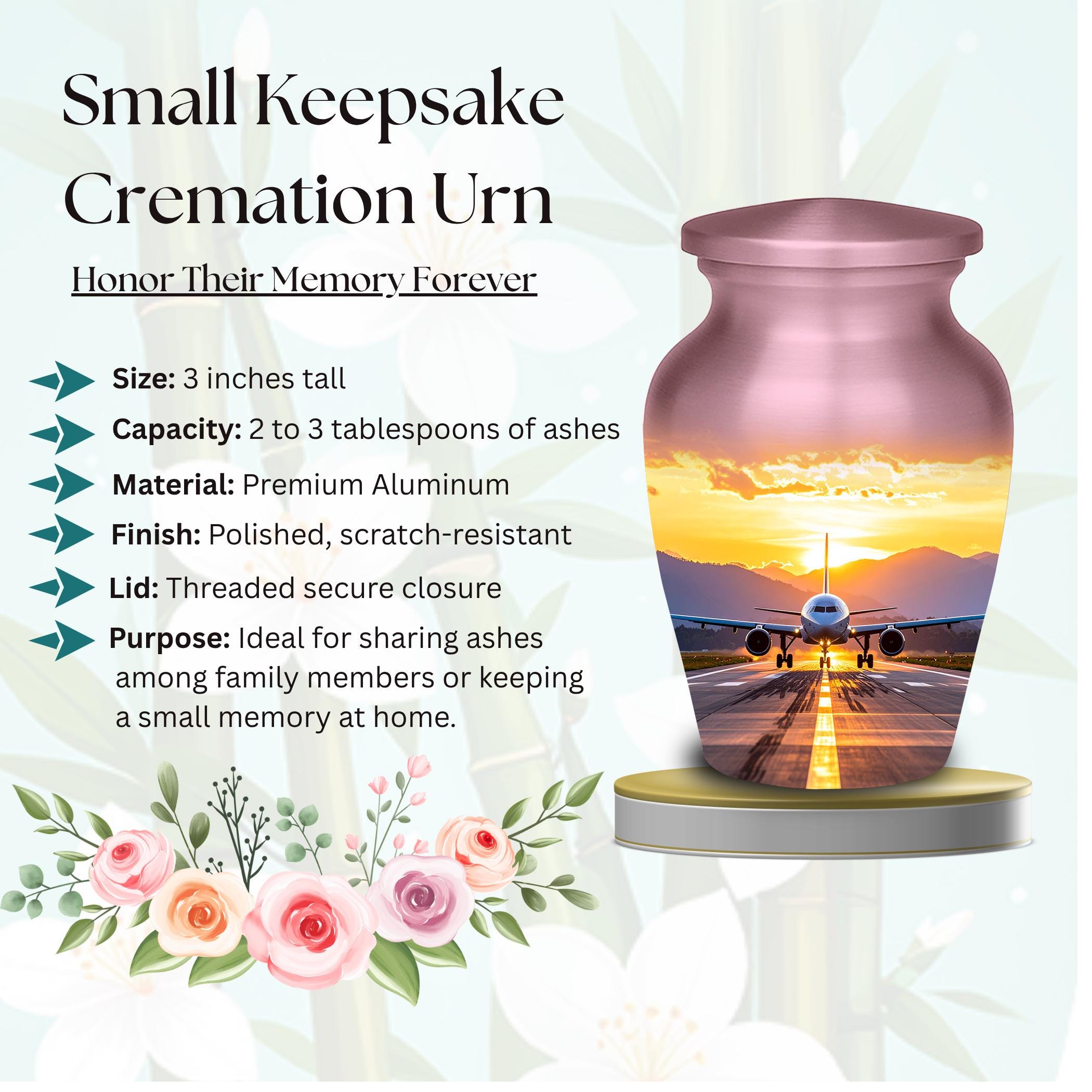 Personalized Airplane Urns for Human Ashes: Aviation Memorial for Pilot ...