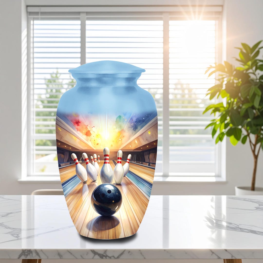 Bowling Cremation Urn: Sports Memorial Urn for Ashes - Etsy