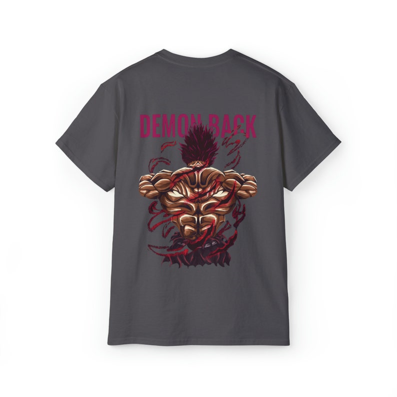 YUJIRO HANMA GYM Demon Back - Baki Shirt Oversized Pump Cover - Gym ...