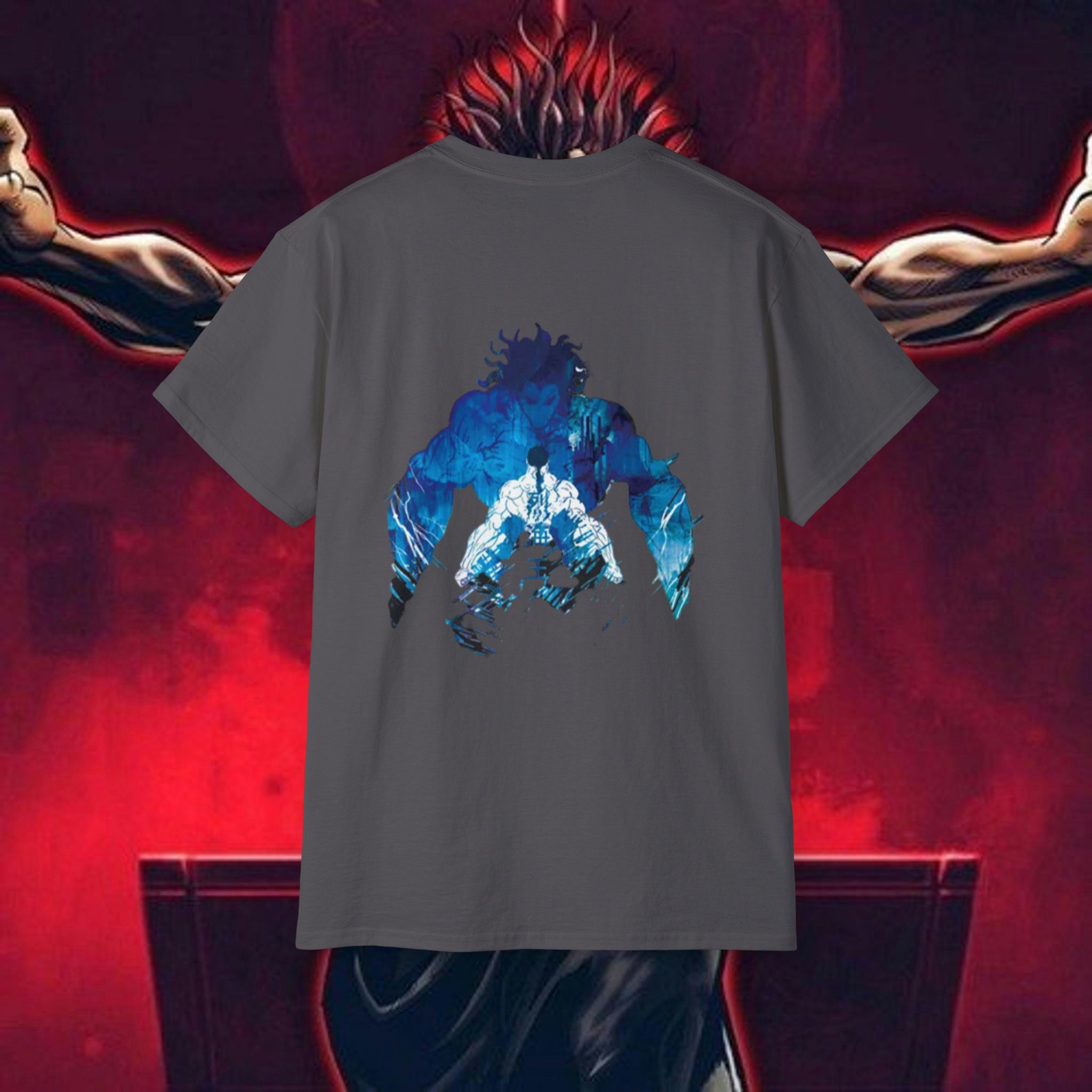 YUJIRO HANMA DEMON Back Baki Anime Gym Shirt Pump Cover - Etsy