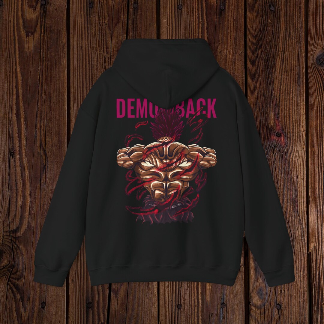 YUJIRO HANMA Demon Back BAKI Anime Oversized Pump Cover Gym Fitness ...