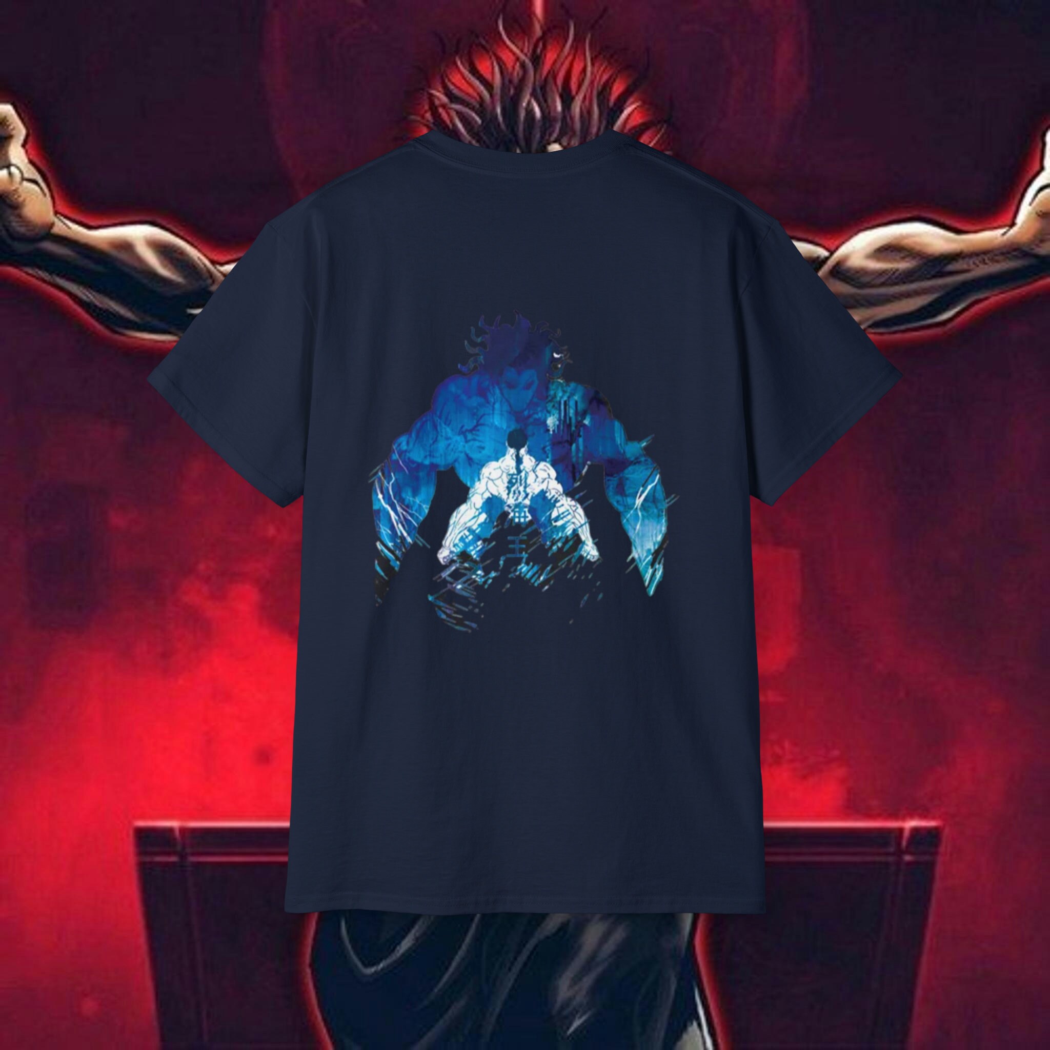 YUJIRO HANMA DEMON Back Baki Anime Gym Shirt Pump Cover - Etsy