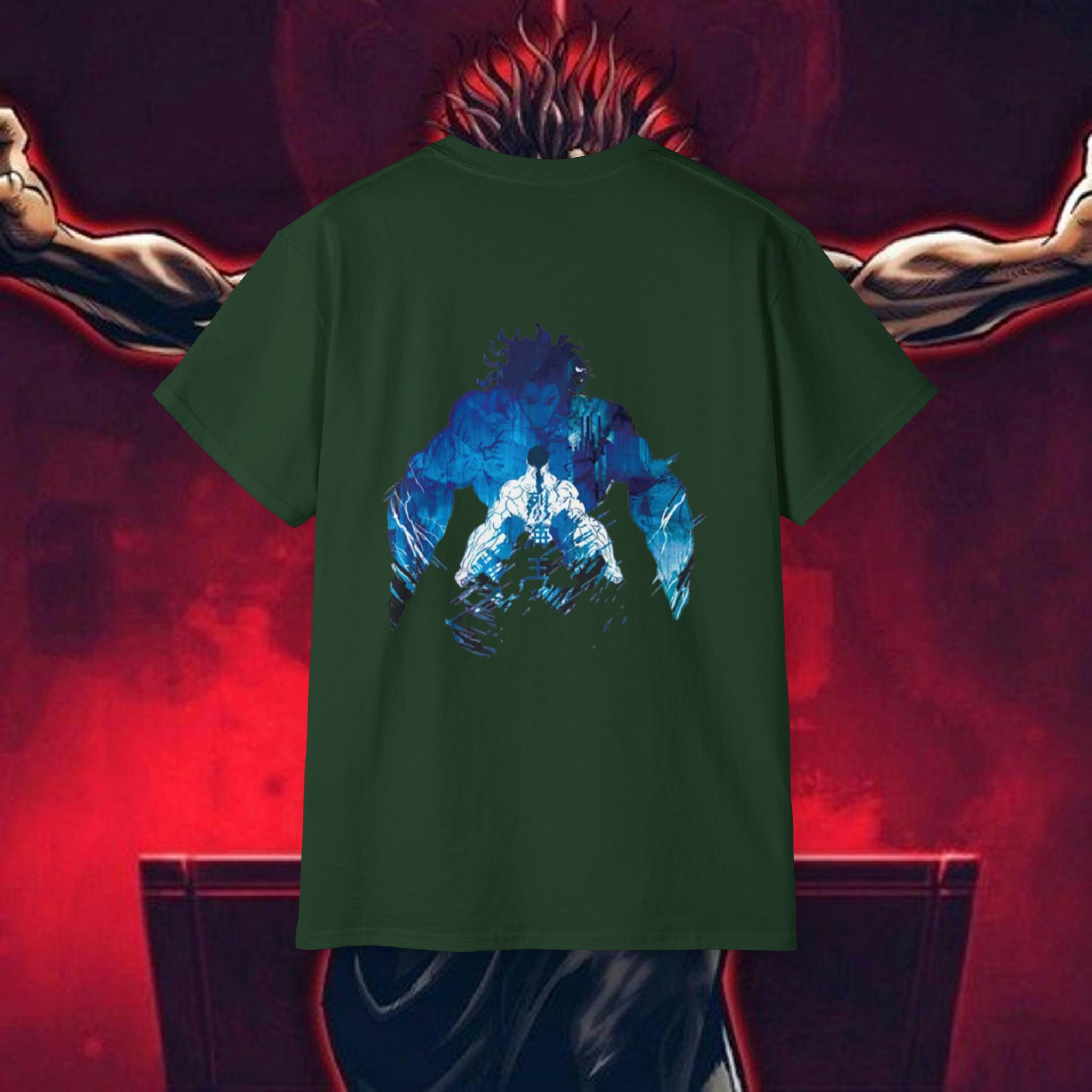 YUJIRO HANMA DEMON Back Baki Anime Gym Shirt Pump Cover - Etsy