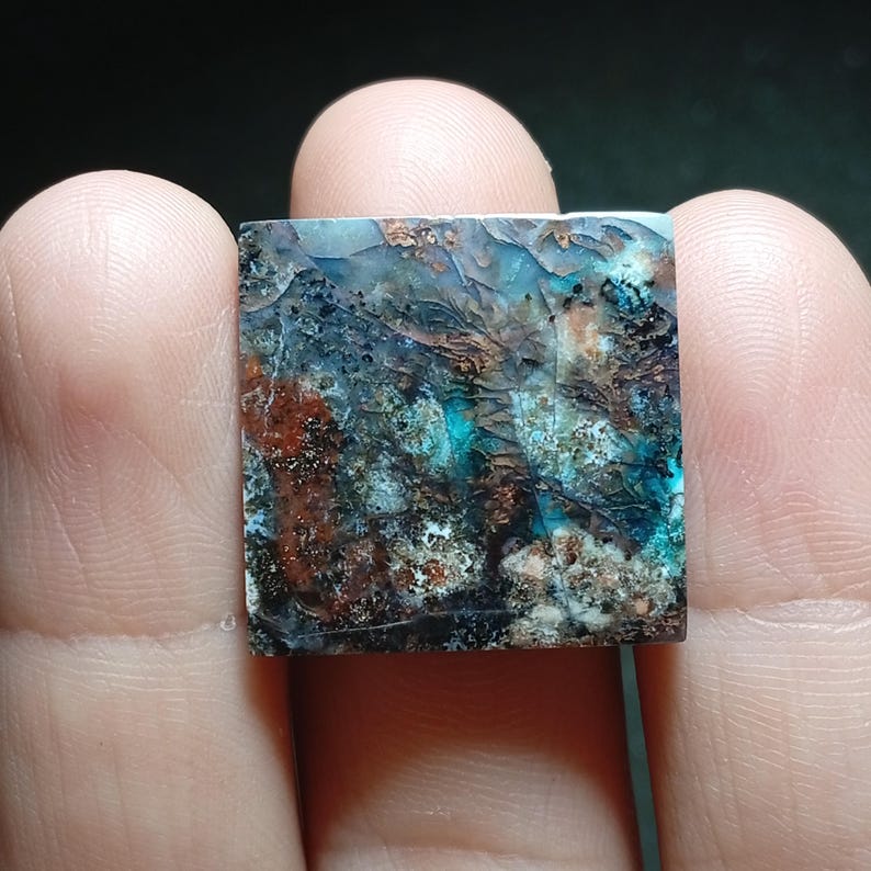 Rare Stone in the Form of a Square Cabs Size 22x22x4 Mm - Etsy