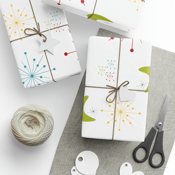 Mid Century Modern Wrapping Paper - Etsy
