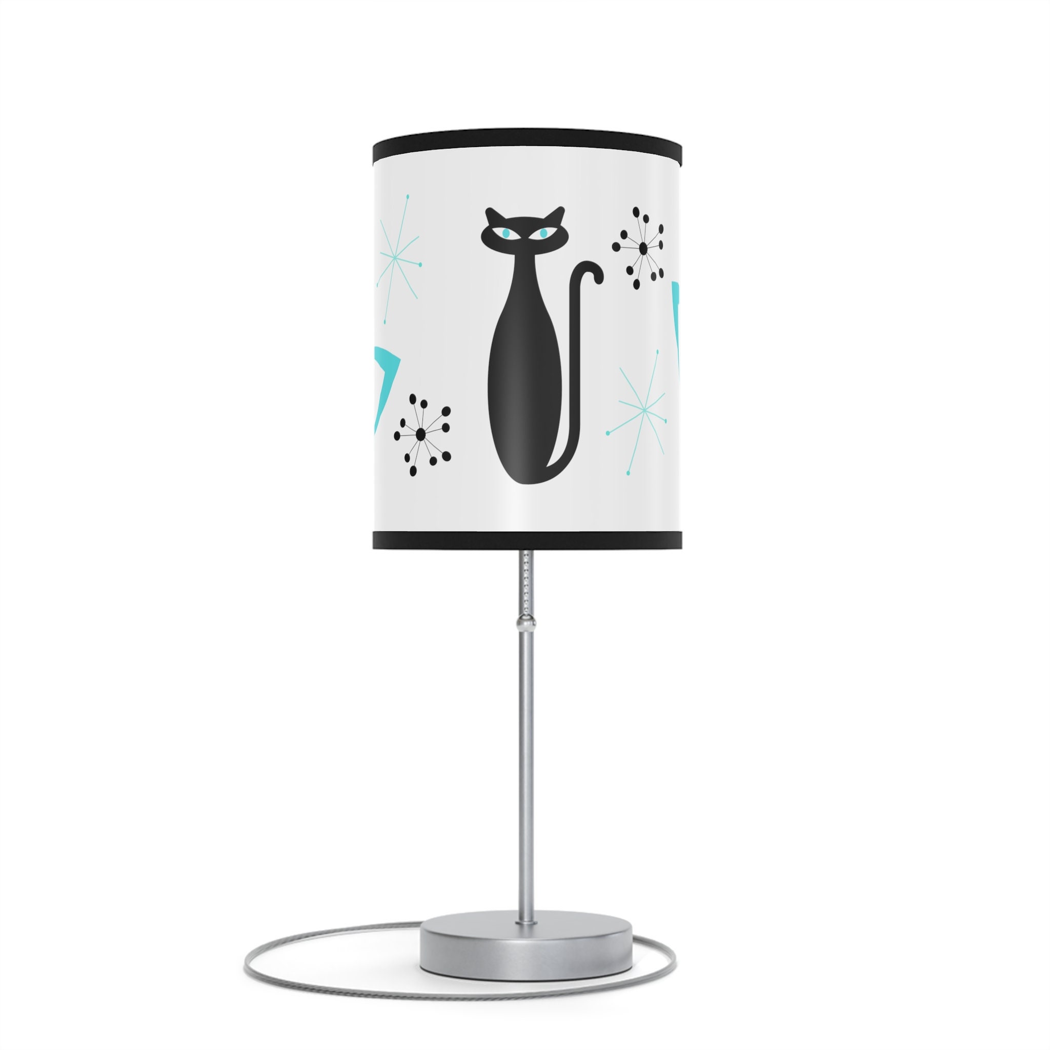 Lamp Atomic Cat Mid Century Modern Decor Desk Home Office Desk Lighting