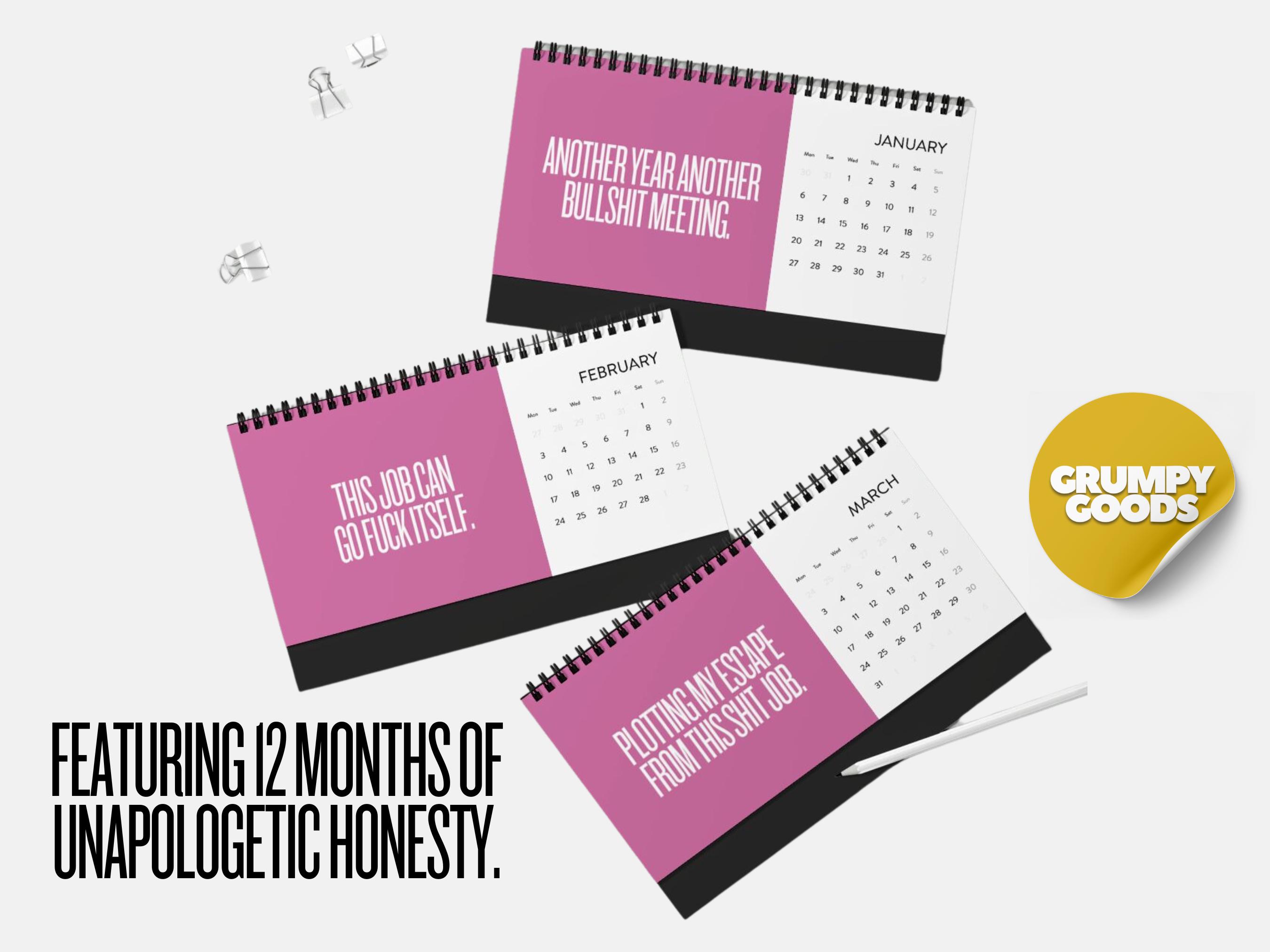 Sh*t I Want to Say at Work 2025 Calendar | Funny Work Gifts | Funny ...