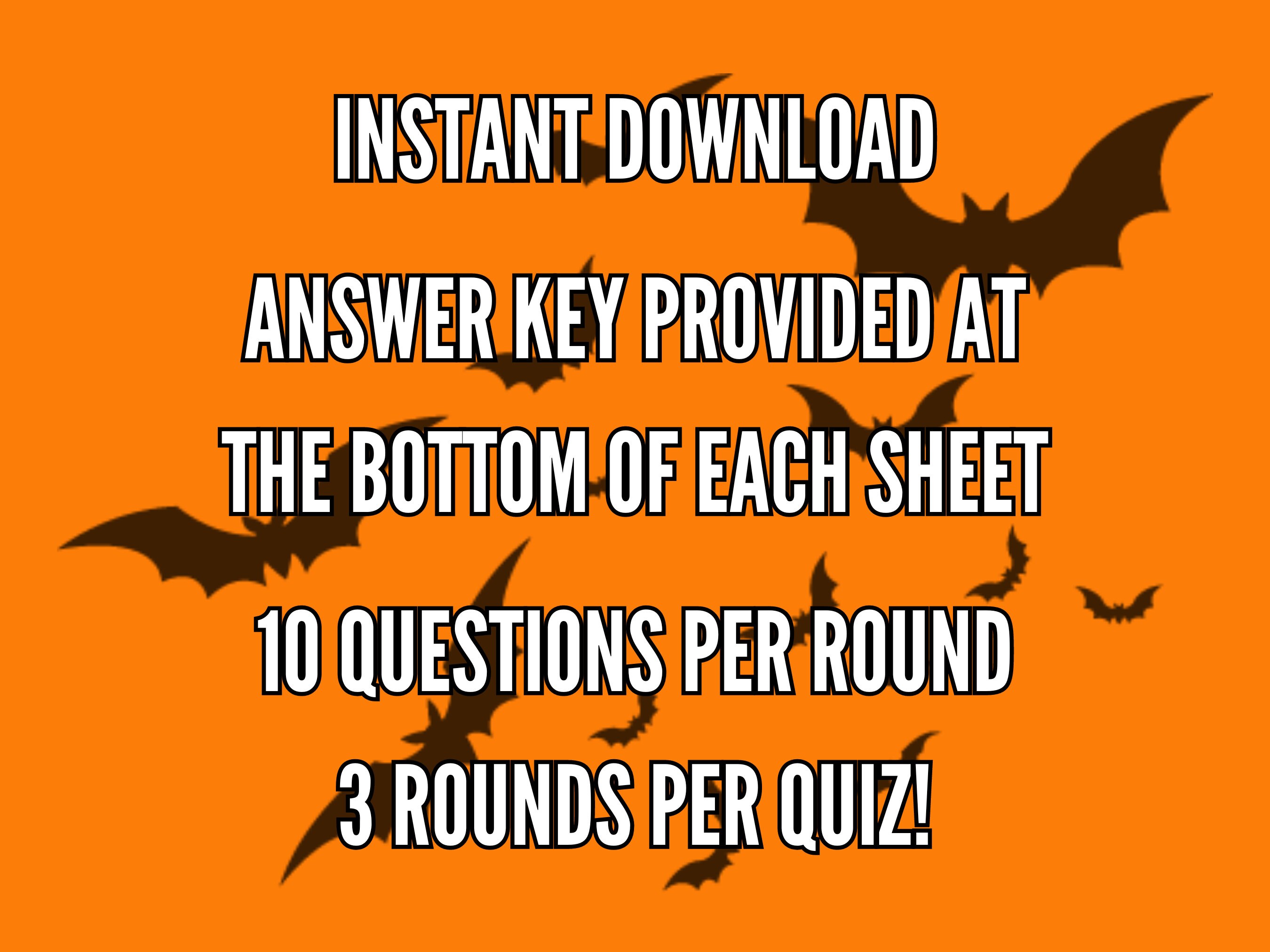 Halloween Trivia Quiz Halloween Trivia Game Halloween Fun Halloween ...