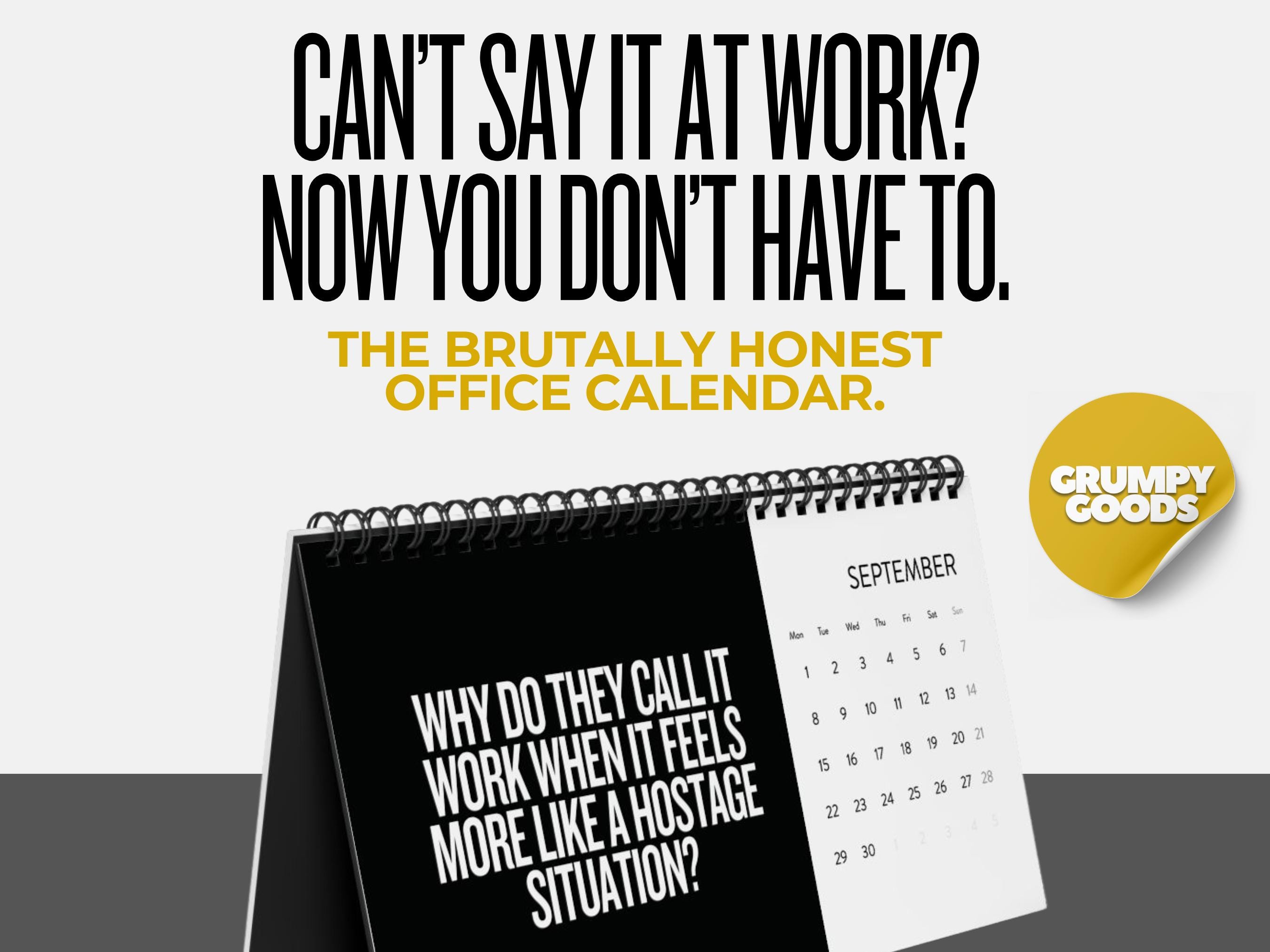 Workplace Thoughts Rude 2025 Calendar | Funny Work Gifts | Funny Work ...