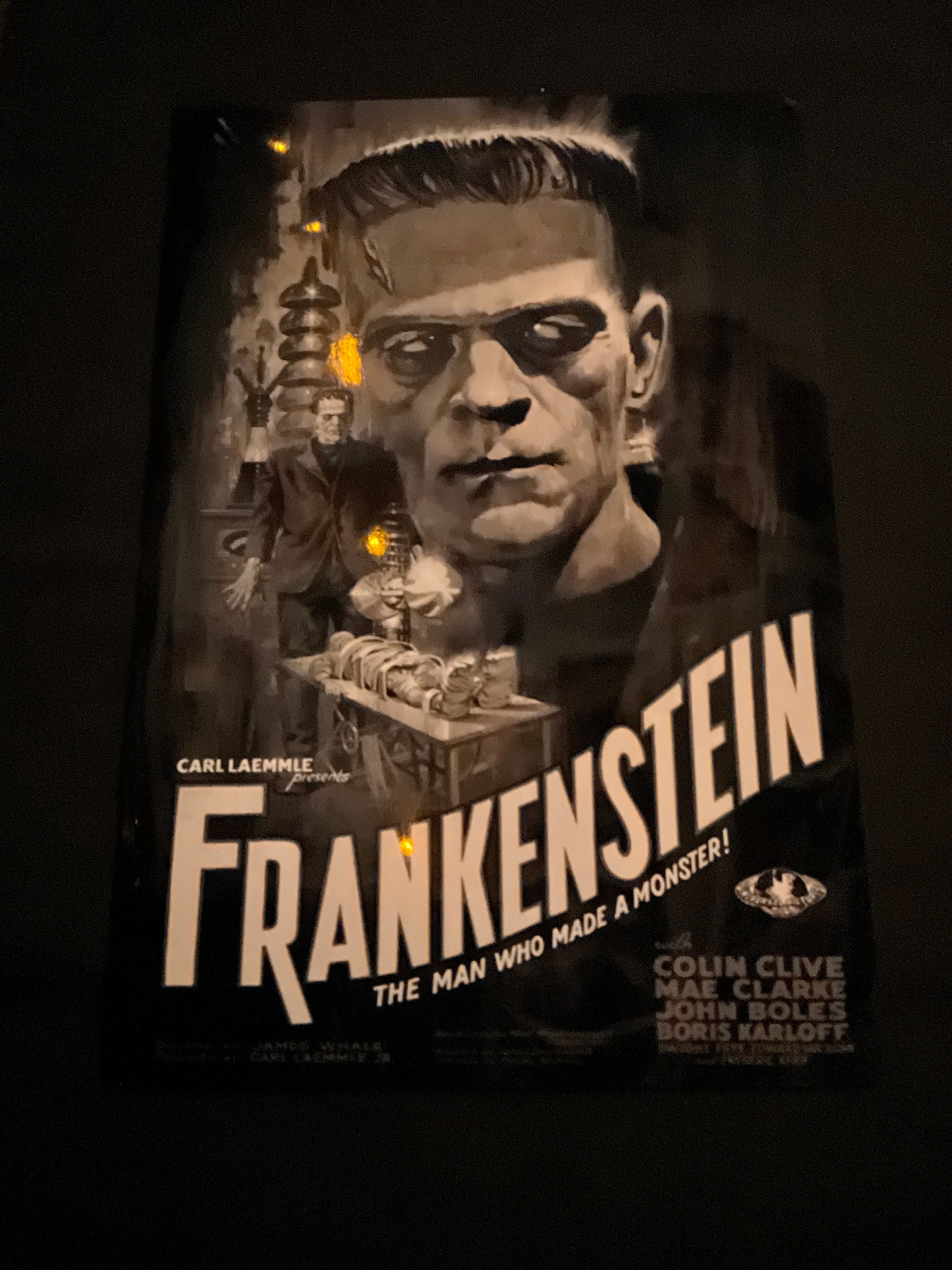 Frankenstein Vintage Movie Poster Reprint - Etsy