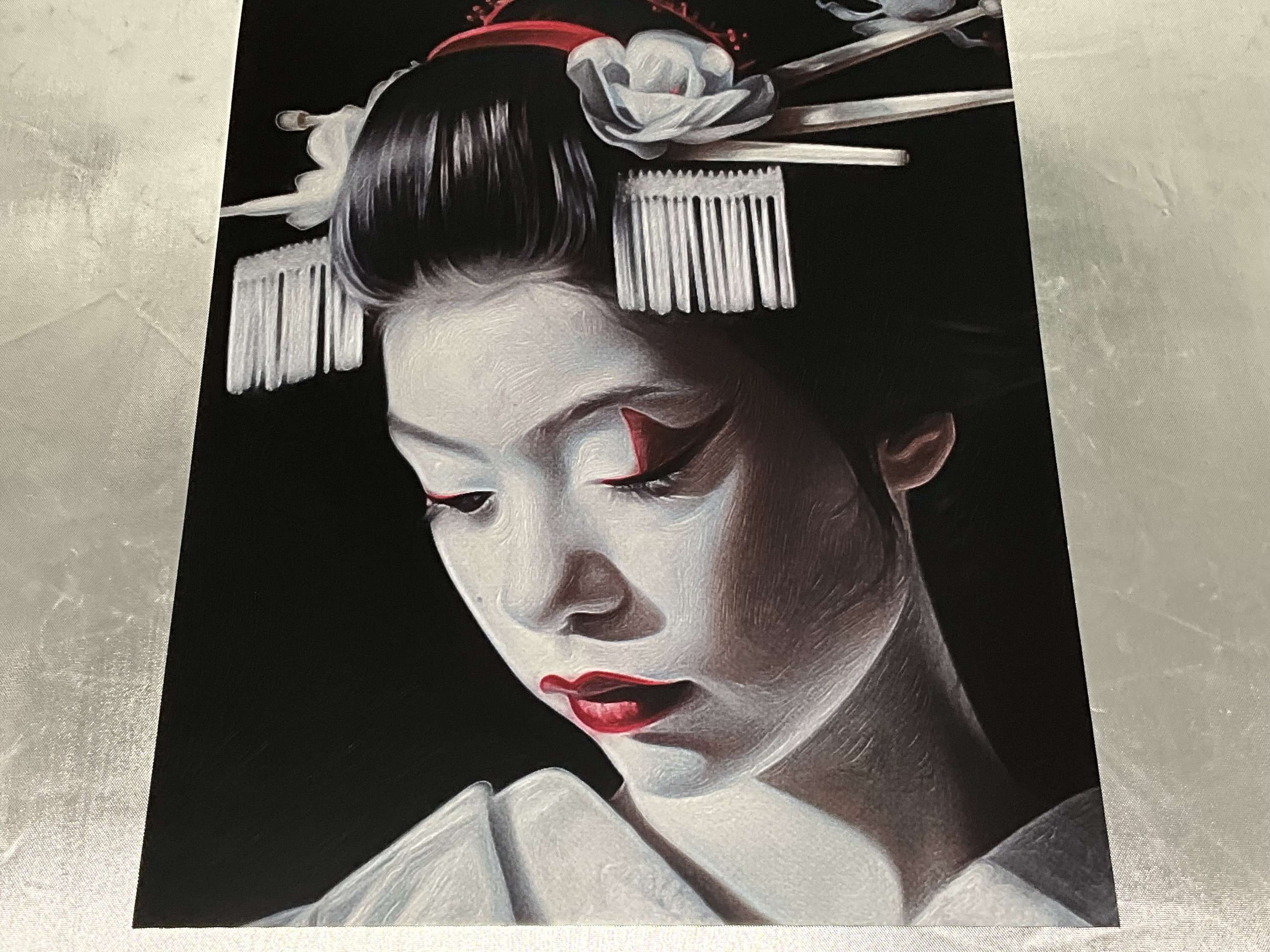 Geisha Girl Print Original Wall Art, Home Decor, Asian Art, Painting ...