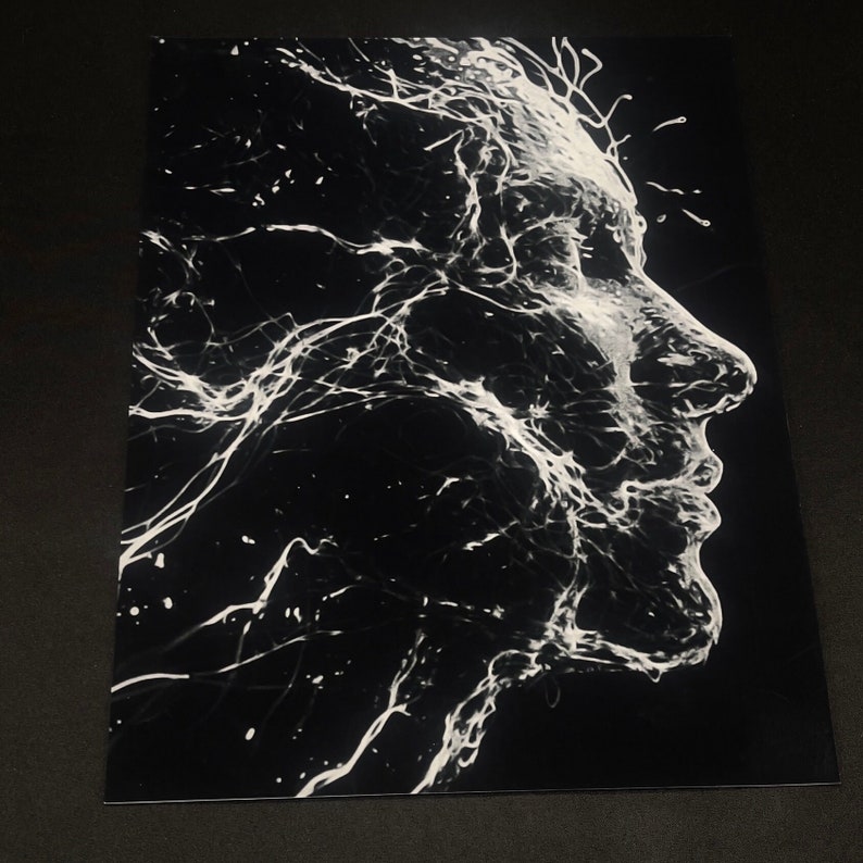 Abstract Anatomy Matte Print for Science Lovers Medical Wall Art,black ...