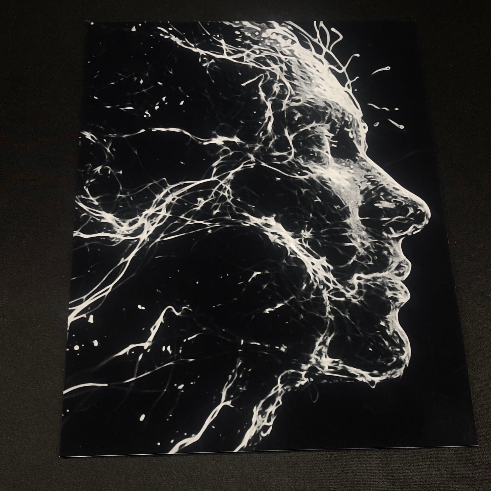 Abstract Anatomy Matte Print for Science Lovers Medical Wall Art,black ...