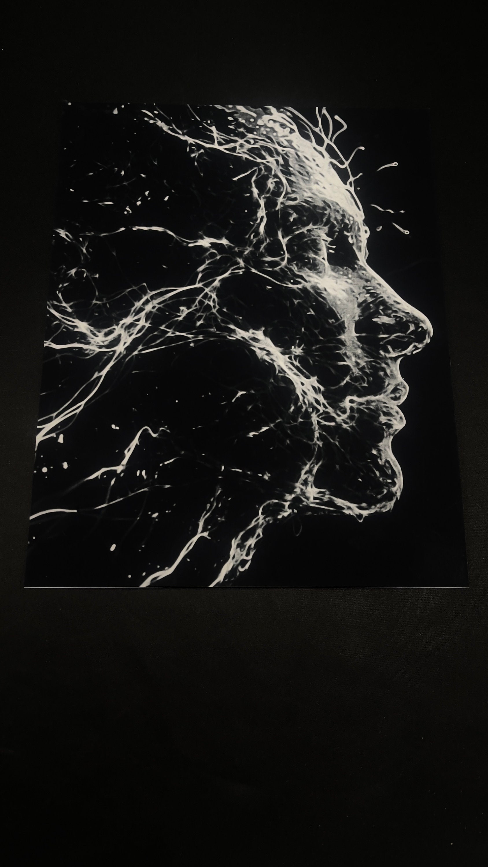 Abstract Anatomy Matte Print for Science Lovers Medical Wall Art,black ...