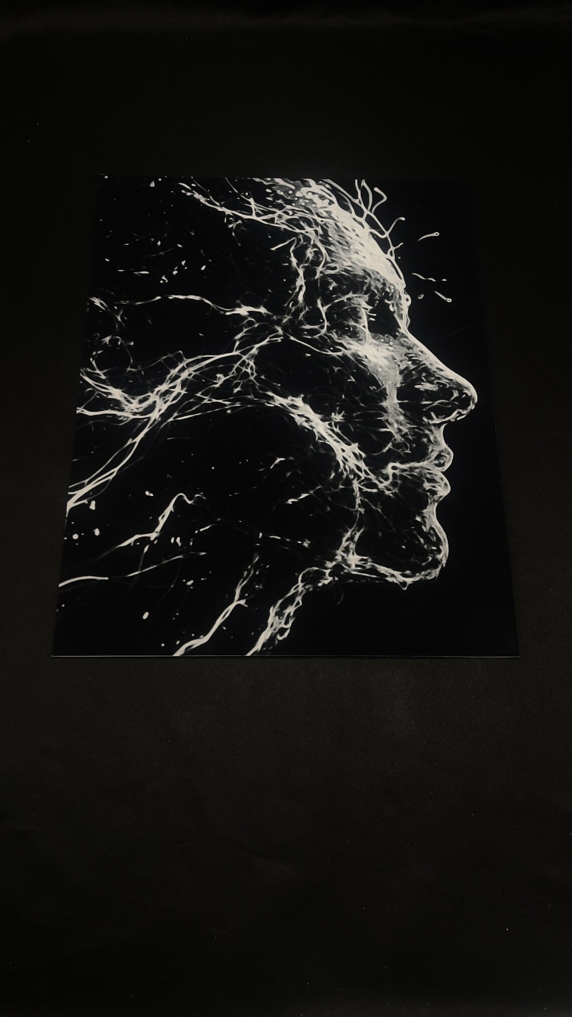 Abstract Anatomy Matte Print for Science Lovers Medical Wall Art,black ...