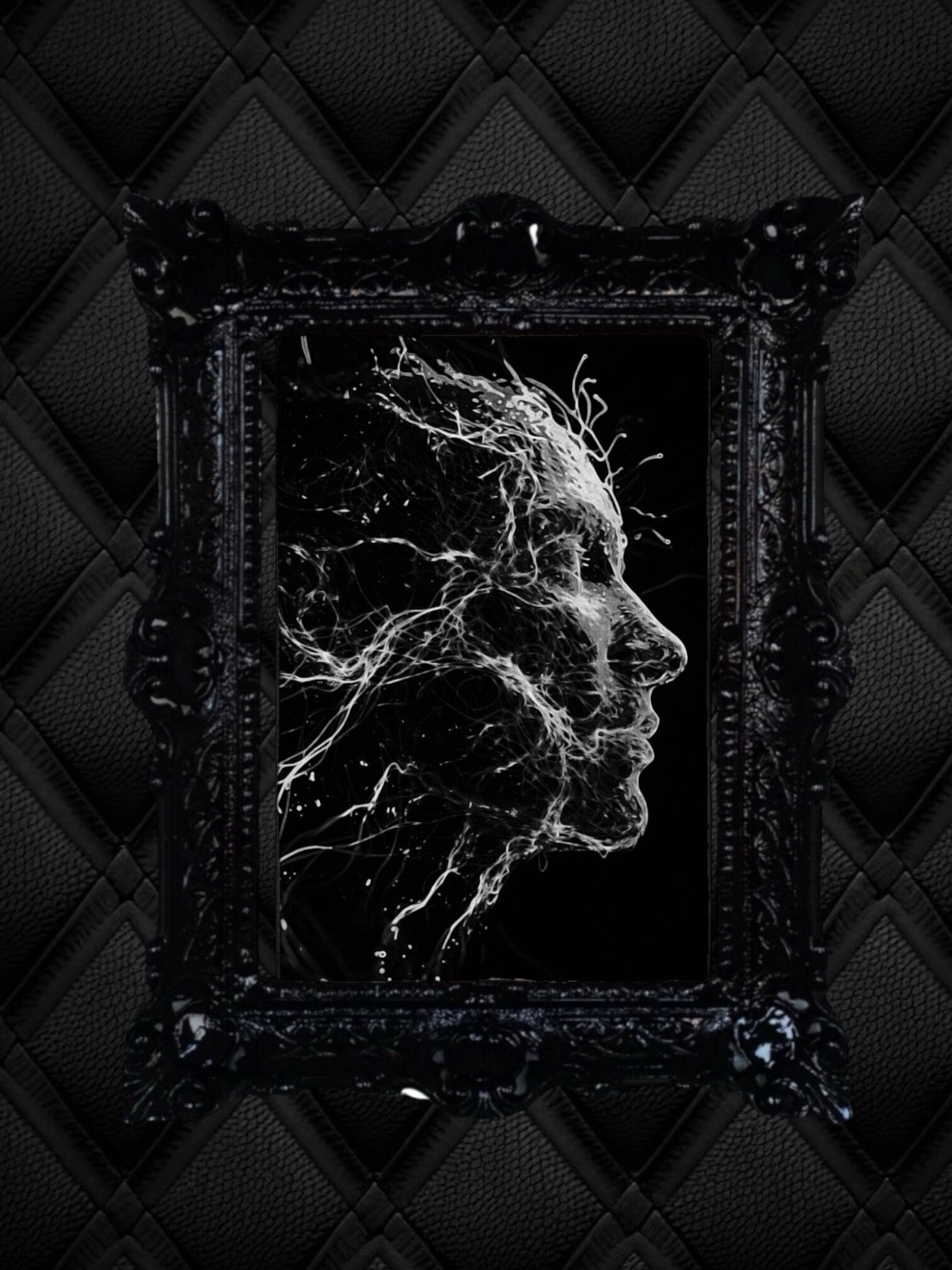 Abstract Anatomy Matte Print for Science Lovers Medical Wall Art,black ...