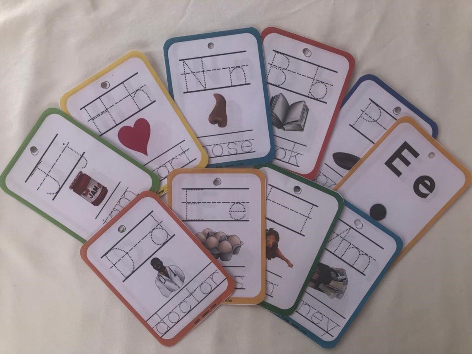 Learn Letter Sounds Cards Preschool Alphabet Cards Kindergarten Letter ...