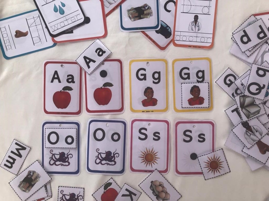 Learn Letter Sounds Cards | Preschool Alphabet Cards | Kindergarten ...