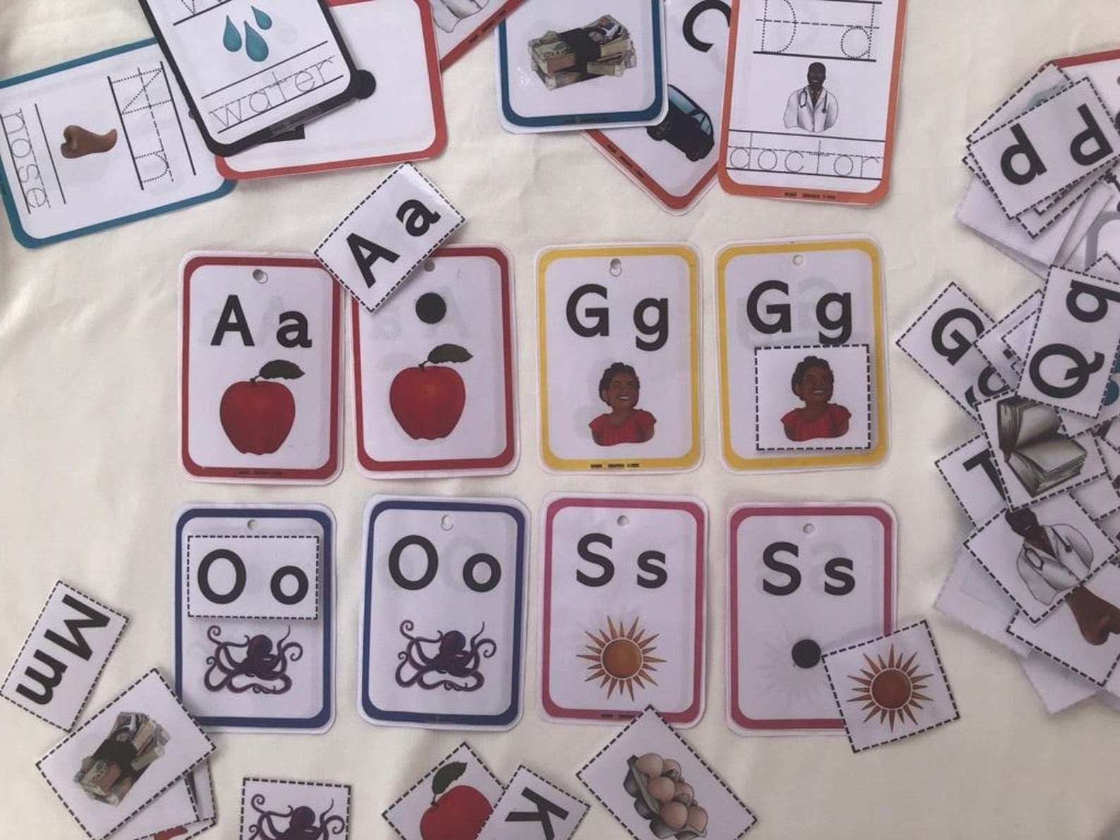 Learn Letter Sounds Cards Preschool Alphabet Cards Kindergarten Letter ...