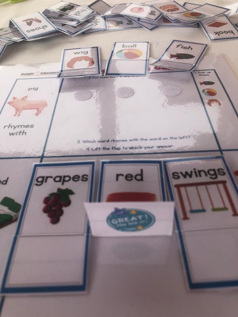 Learn to Rhyme Activity | Preschool Kindergarten Rhyming Practice ...