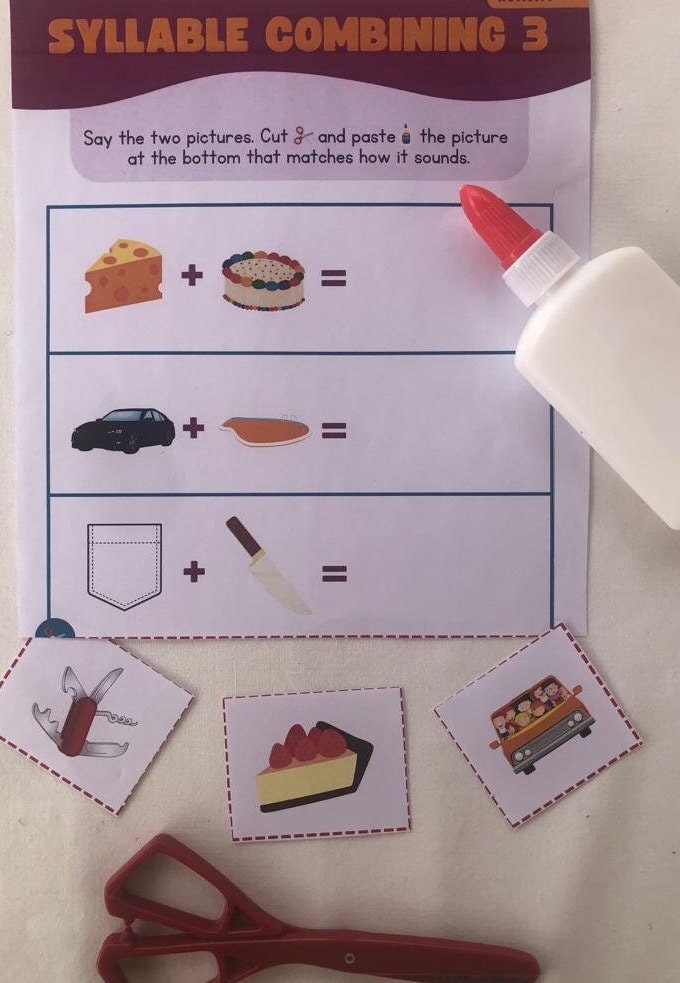 Learn Syllables Activities Preschool Syllable Activity Kindergarten ...