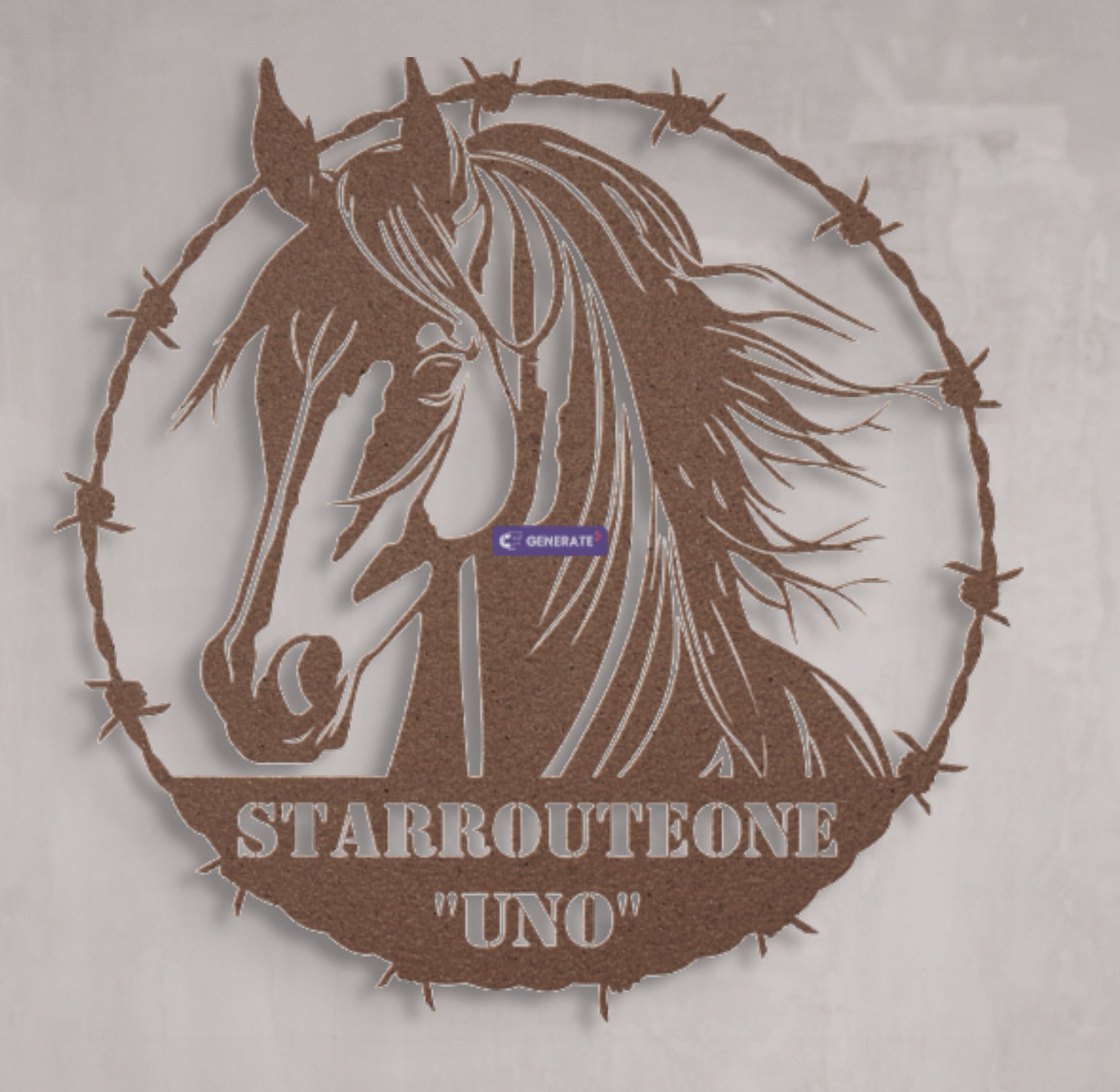 Personalizable Horse Head Metal Sign - Etsy