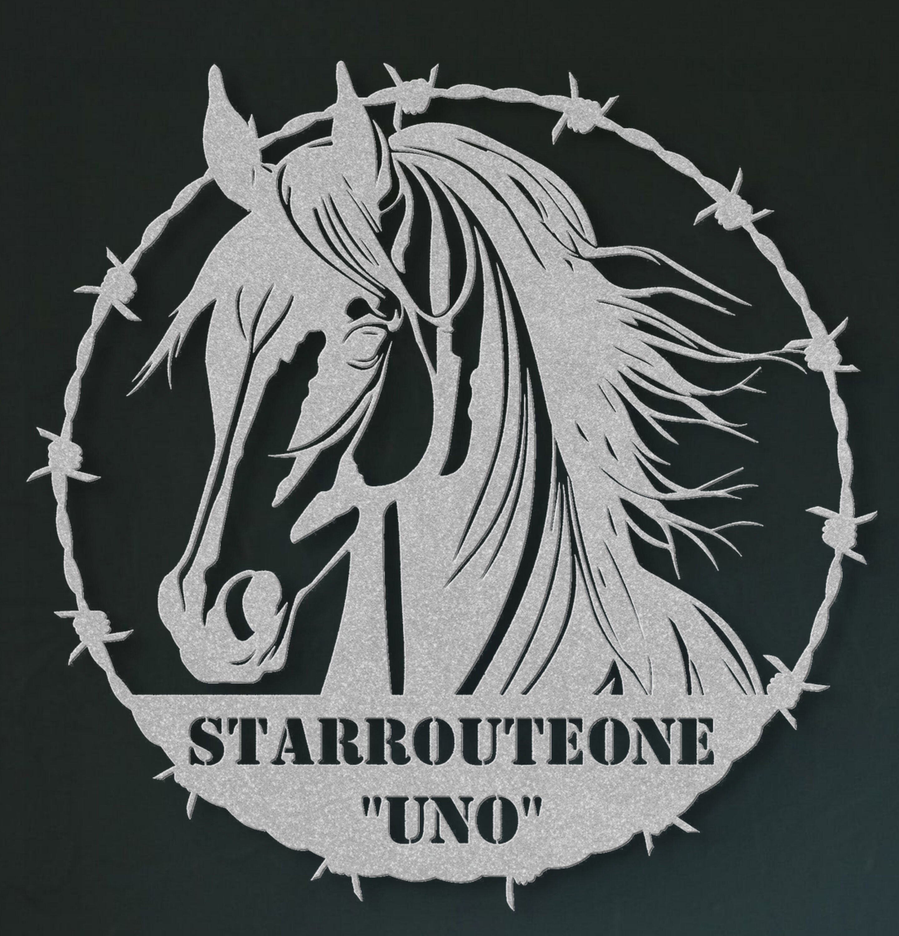 Personalizable Horse Head Metal Sign - Etsy