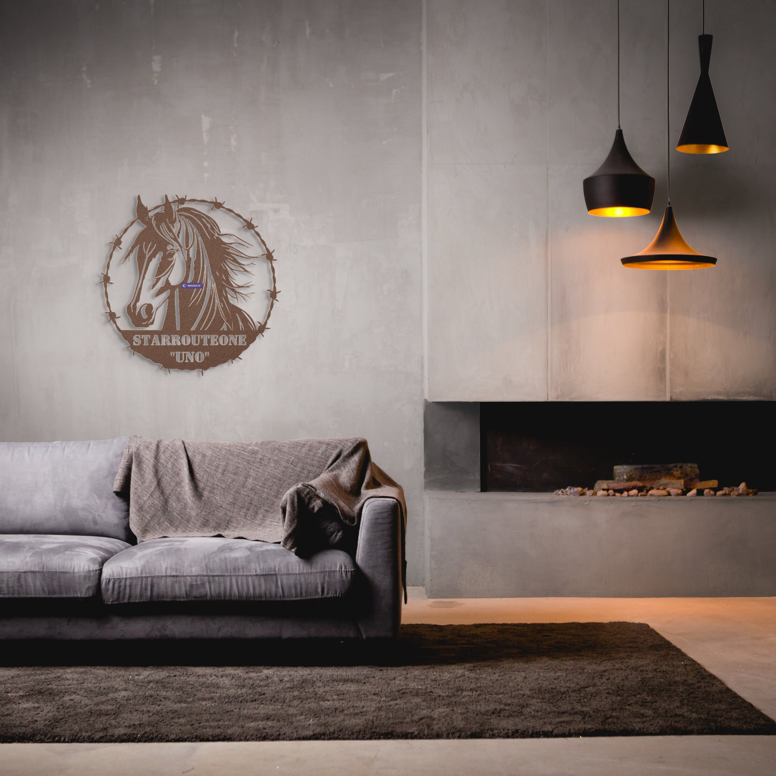 Personalizable Horse Head Metal Sign - Etsy