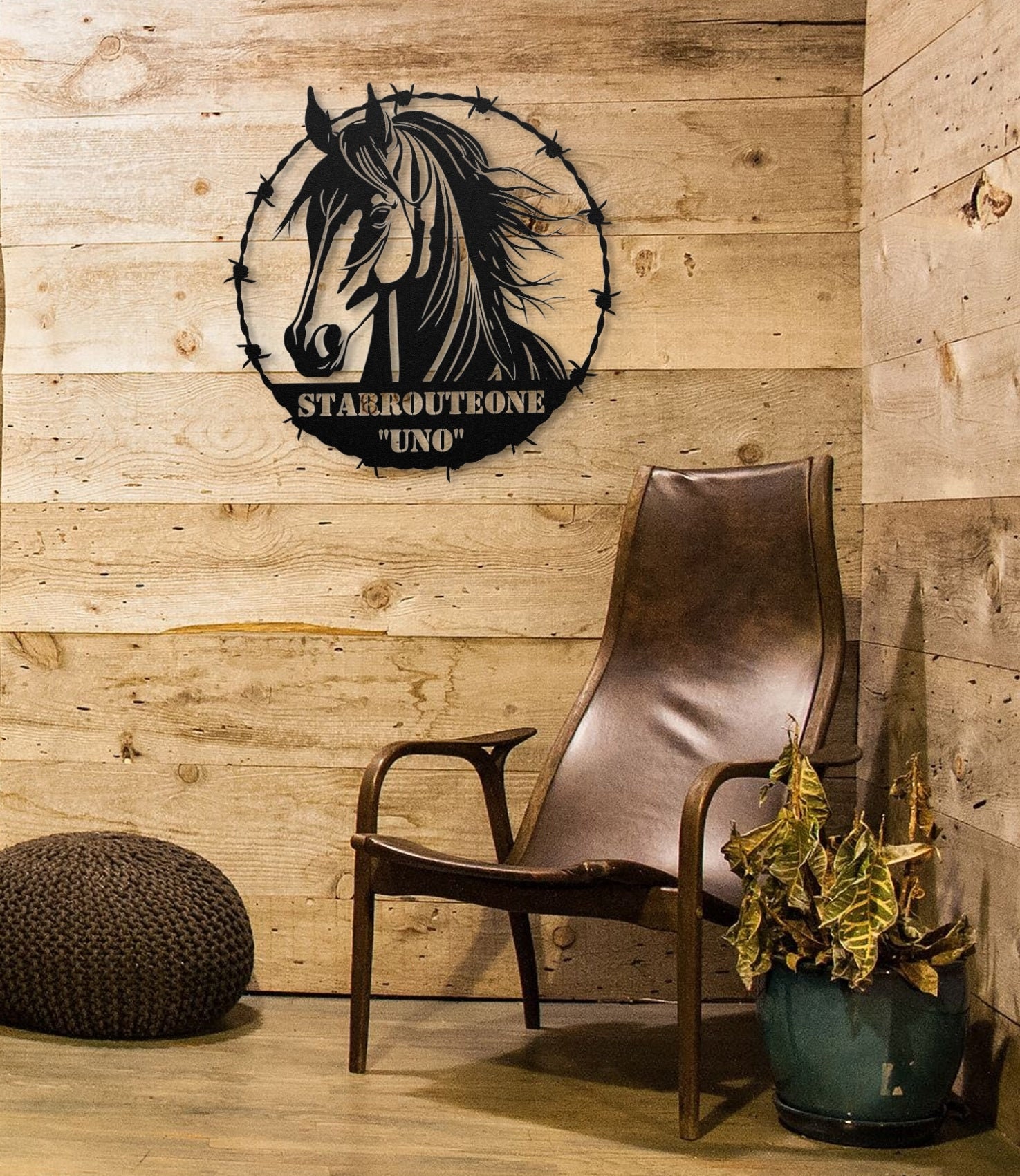 Personalizable Horse Head Metal Sign - Etsy