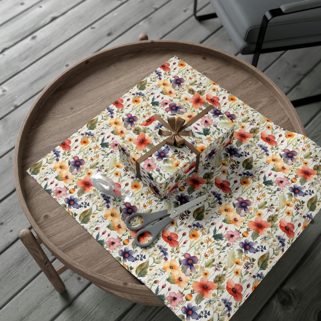 Beautiful Wildflower Wrapping Paper. Made in the USA! - Etsy
