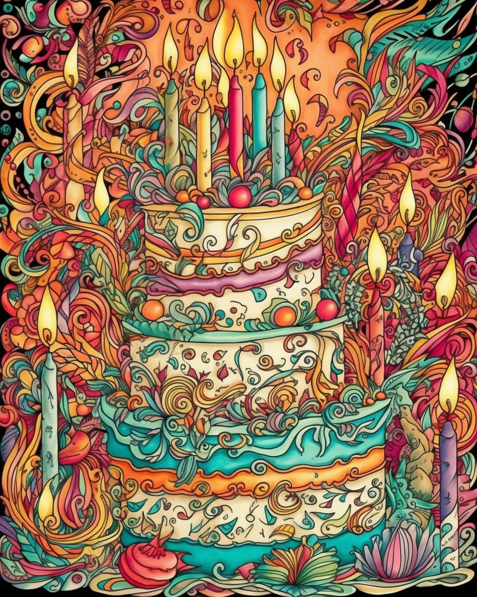 Cake Couture: A Delightful Coloring Journey With 42 Beautiful Cakes ...