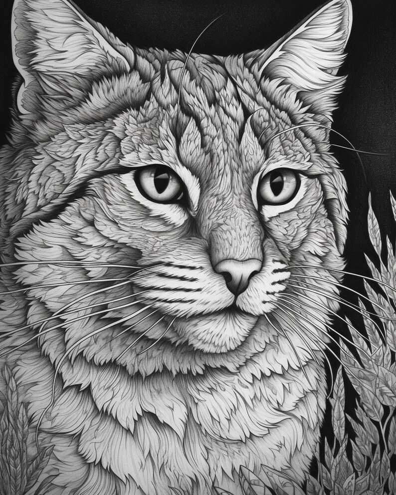 Whisker Wonderland: A Cat Coloring Adventure. Cats and Kittens Coloring ...