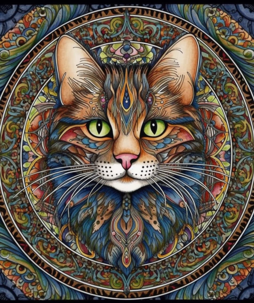 Purrfect Patterns: Cat Mandala Coloring Book - Relax and Unleash Your ...