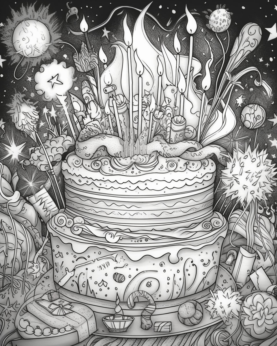 Cake Couture: A Delightful Coloring Journey With 42 Beautiful Cakes ...