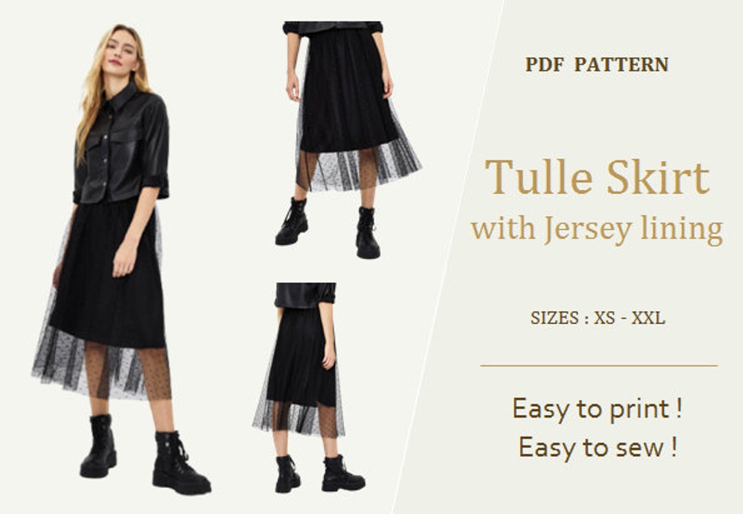 Skrit Pattern / PDF Sewing Pattern / Instant Download / 6 Sizes / Women ...