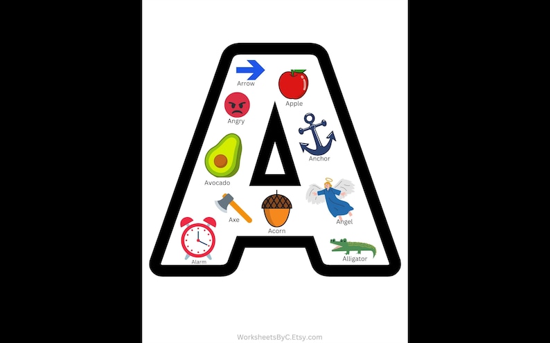 Alphabet Printable Posters A-Z - Etsy