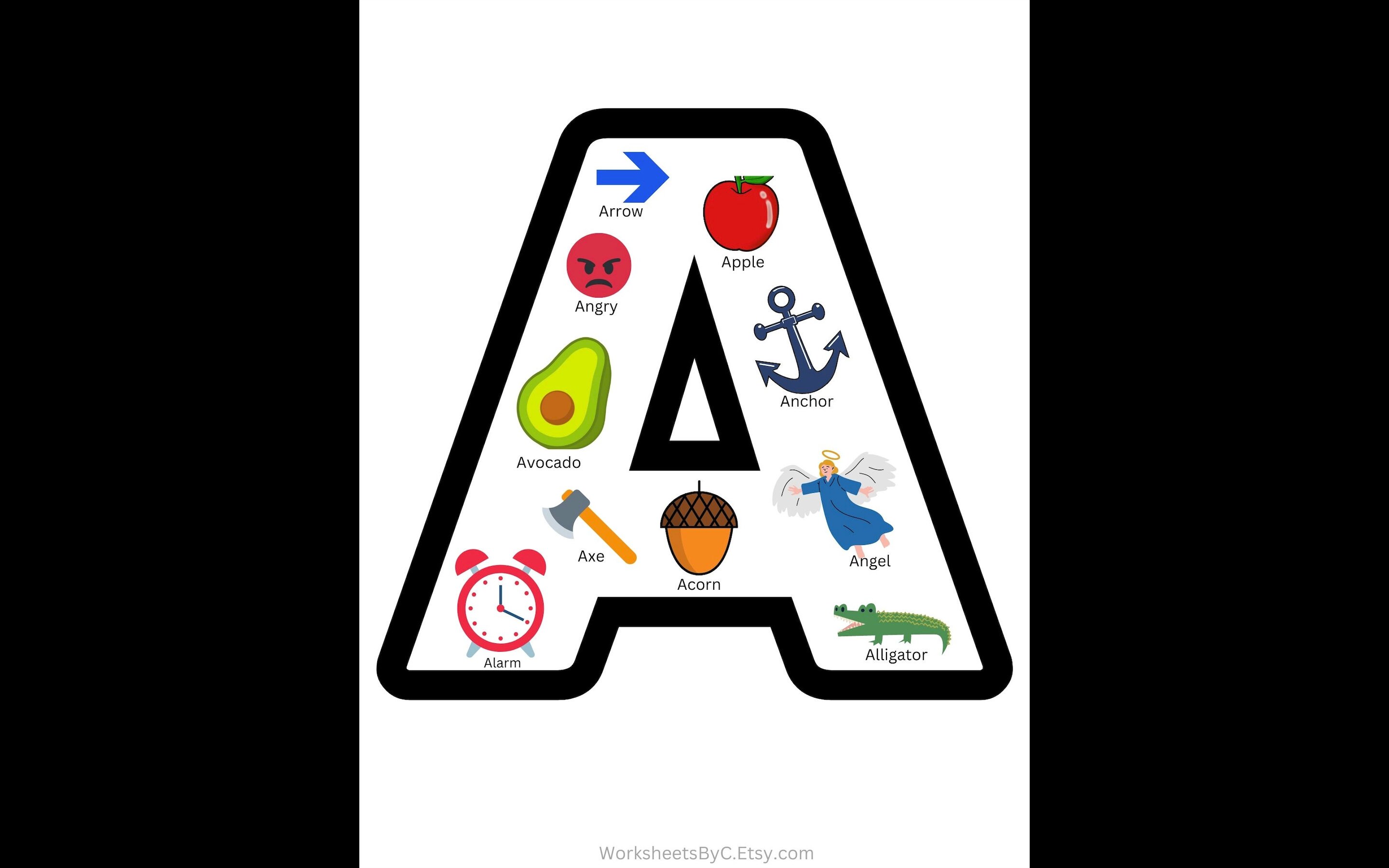 Alphabet Printable Posters A-Z - Etsy