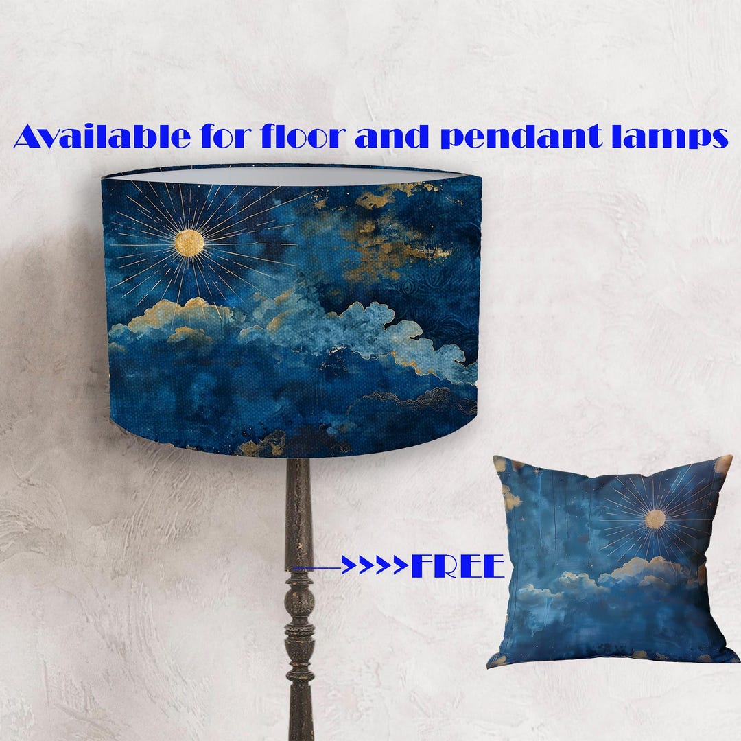 Lampshade for a Lamp, Sky, Moon at Night, Clouds, Stars , - Perfect for ...