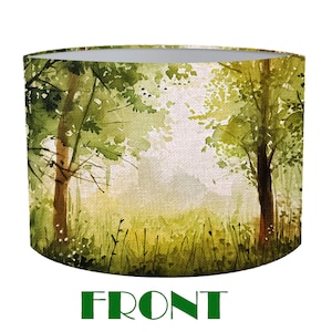 Lampshade for a Floor and Pendant Lamp, Forest Theme, Woodland Style ...