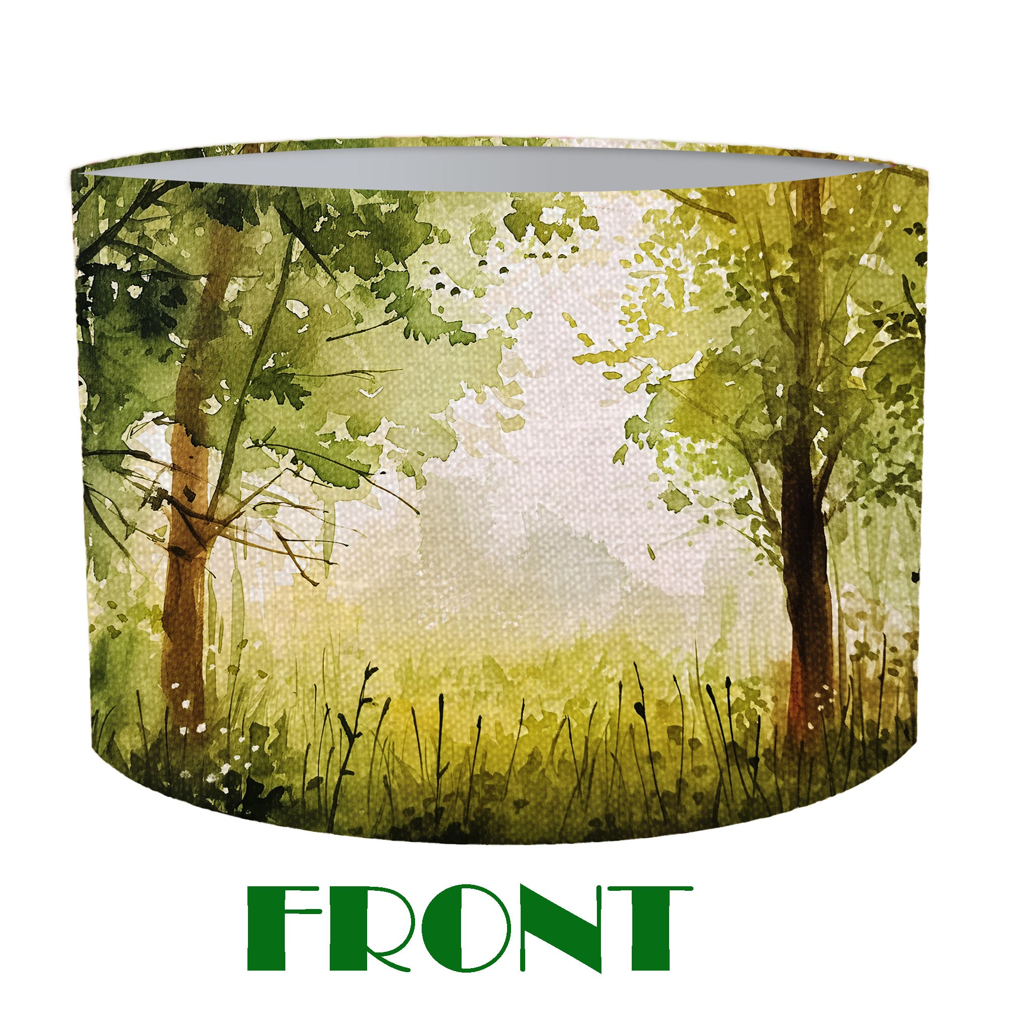 Lampshade for a Floor and Pendant Lamp, Forest Theme, Woodland Style ...