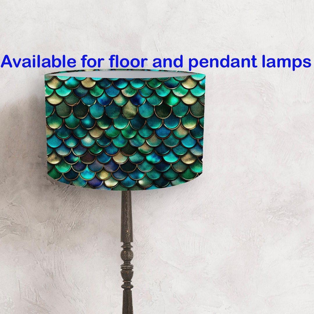 Lampshade for Standing and Hanging Lamp, Sequins, Fish Scale - Perfect ...