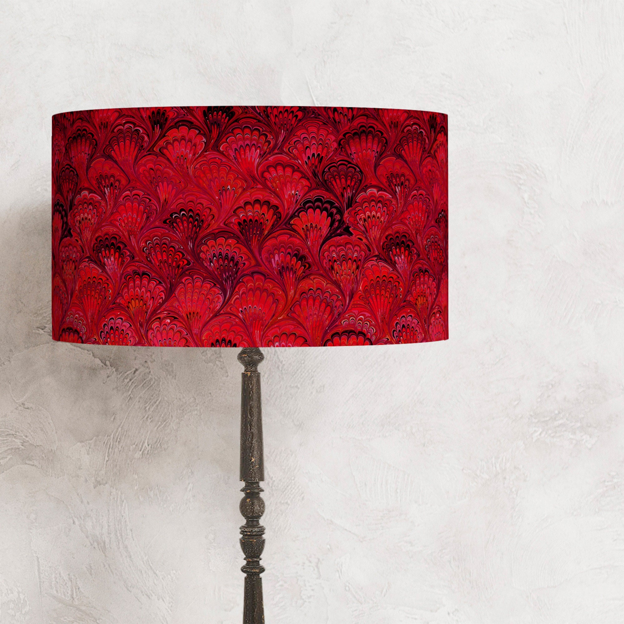 Red Lampshade for a Floor or Hanging Lamp - Perfect for Your Lamp and ...