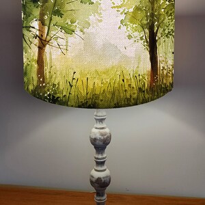 Lampshade for a Floor and Pendant Lamp, Forest Theme, Woodland Style ...