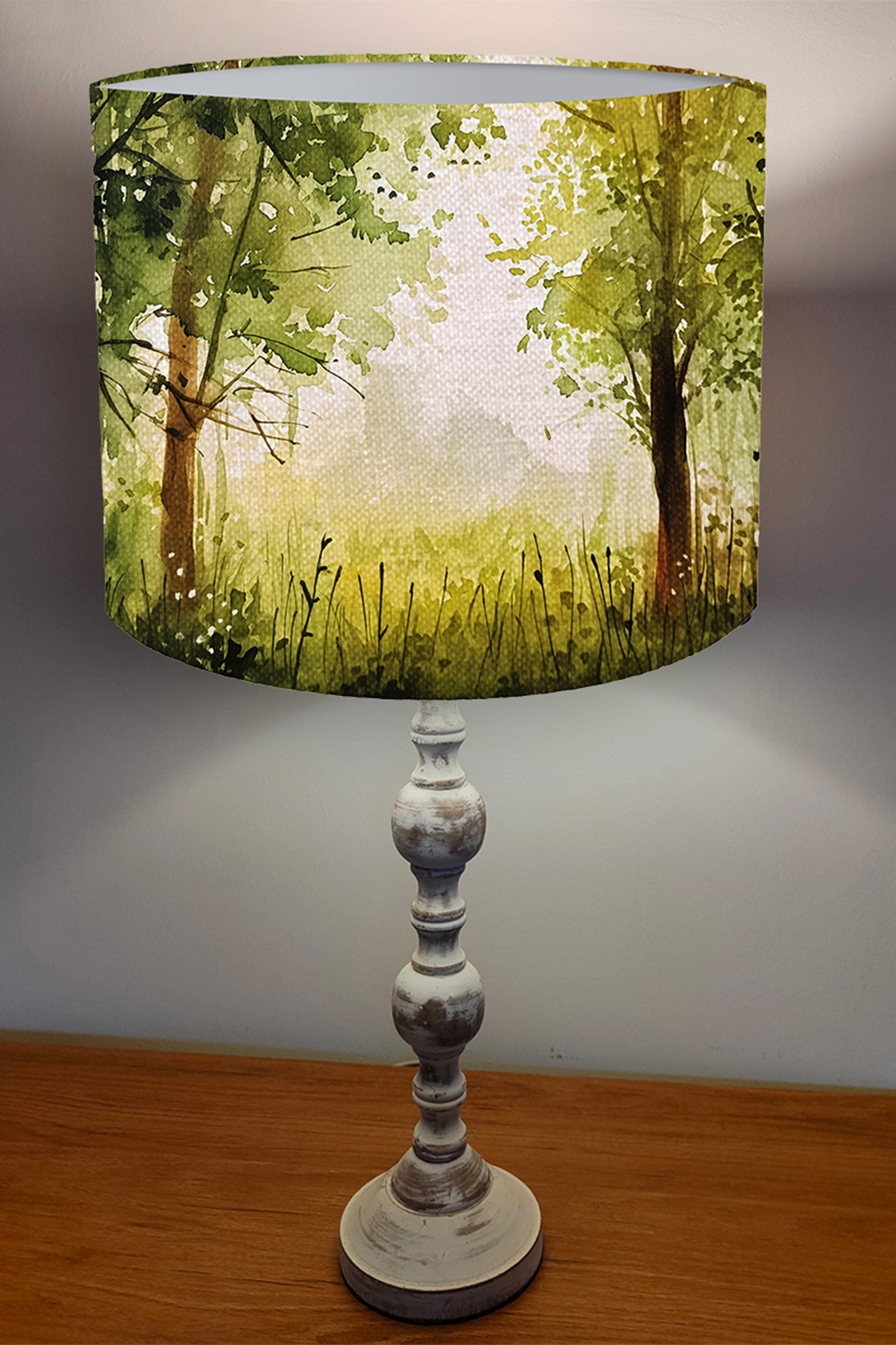 Lampshade for a Floor and Pendant Lamp, Forest Theme, Woodland Style ...