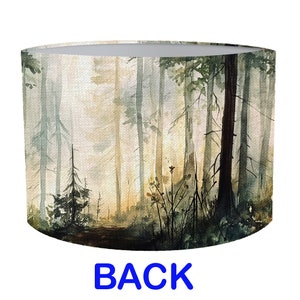 Lampshade for a Floor and Pendant Lamp, Forest Theme, Woodland Style ...