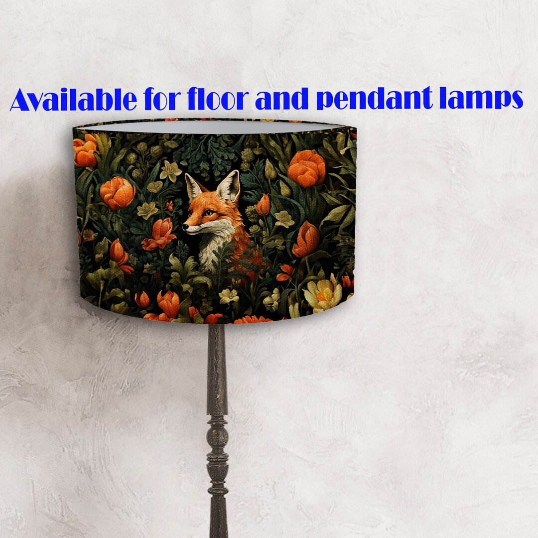 William Morris Inspired Fox in the Woods Lampshade , Perfect for Your ...