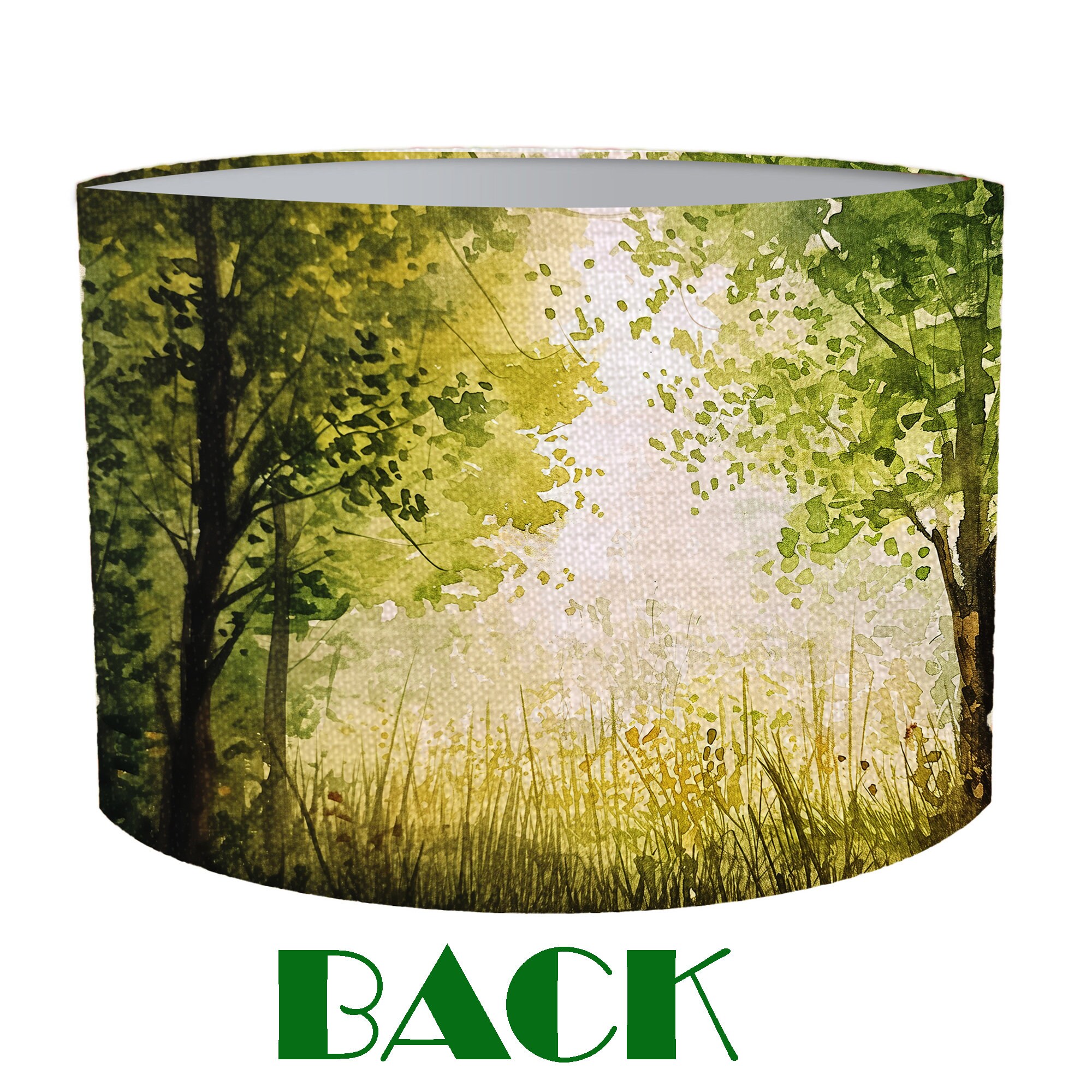 Lampshade for a Floor and Pendant Lamp, Forest Theme, Woodland Style ...