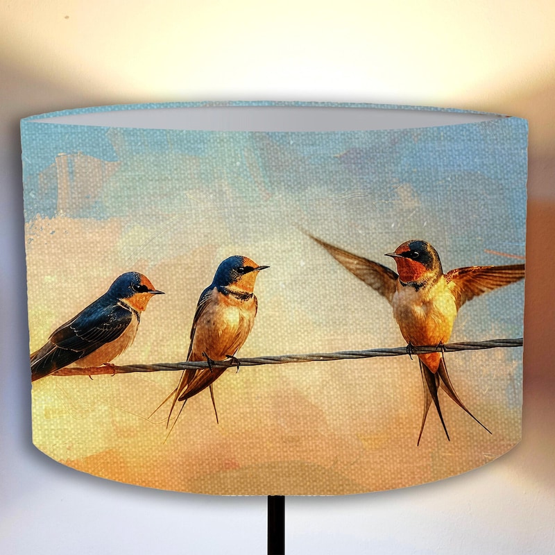 Bird on a Wire Lamp - Etsy