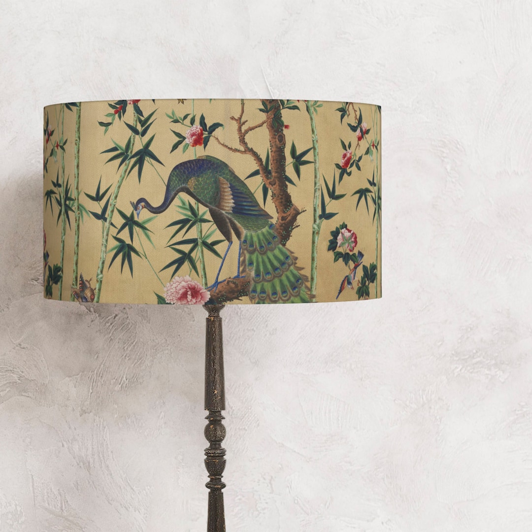 Lamp Shade Peacock Perfect for Your Lamp and Interior - Etsy